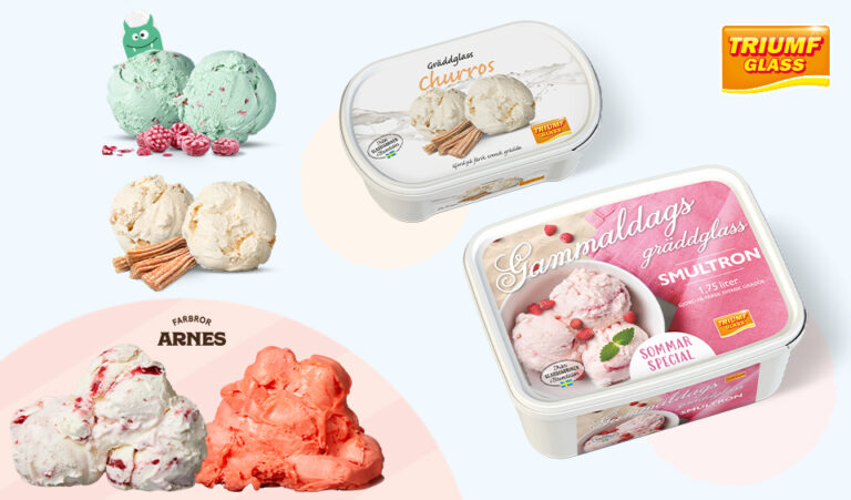 Triumf Glass presenterar årets dessertglassar - Butikstrender