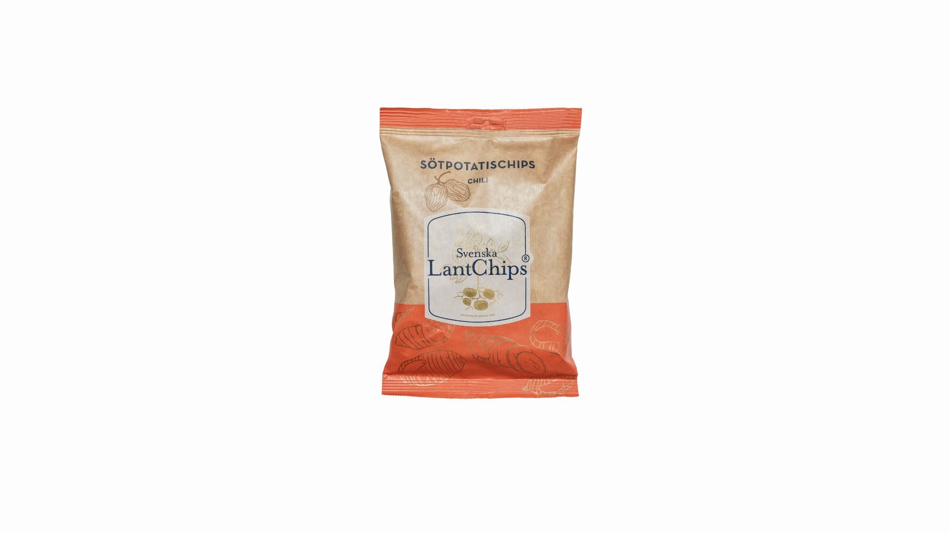 Svenska LantChips Sötpotatischips Chili, 100g - Butikstrender